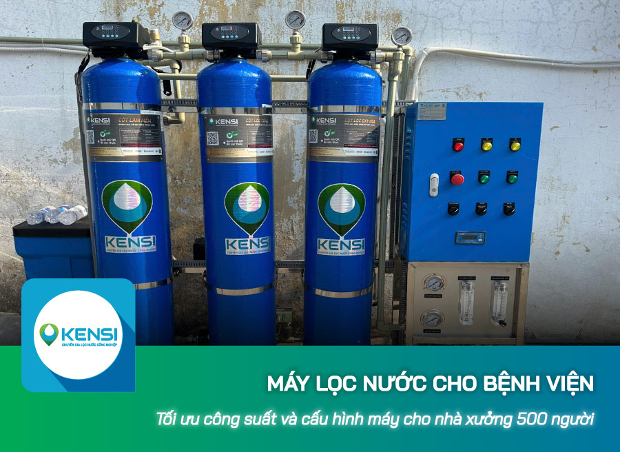 Tối Ưu Công Suất, Cấu Hình Lọc Nước Nhà Xưởng 500 Người